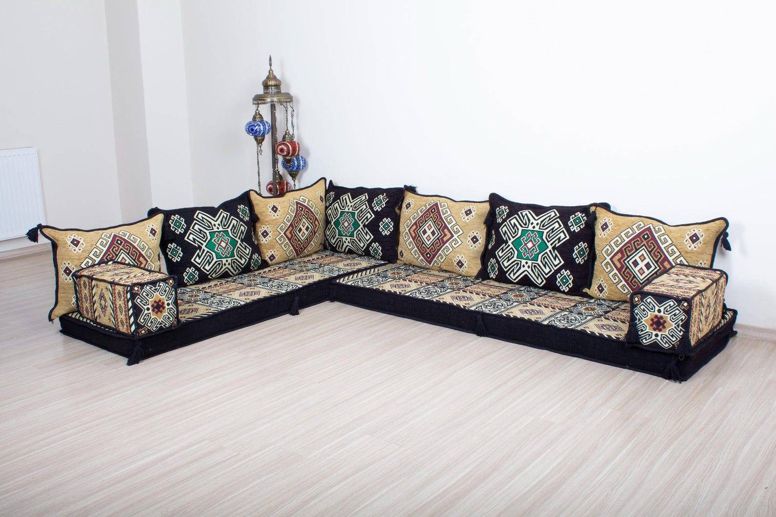 Sectional Sofa, Modular Bench Sofa, Traditional Diwan, Outdoor Floor ...