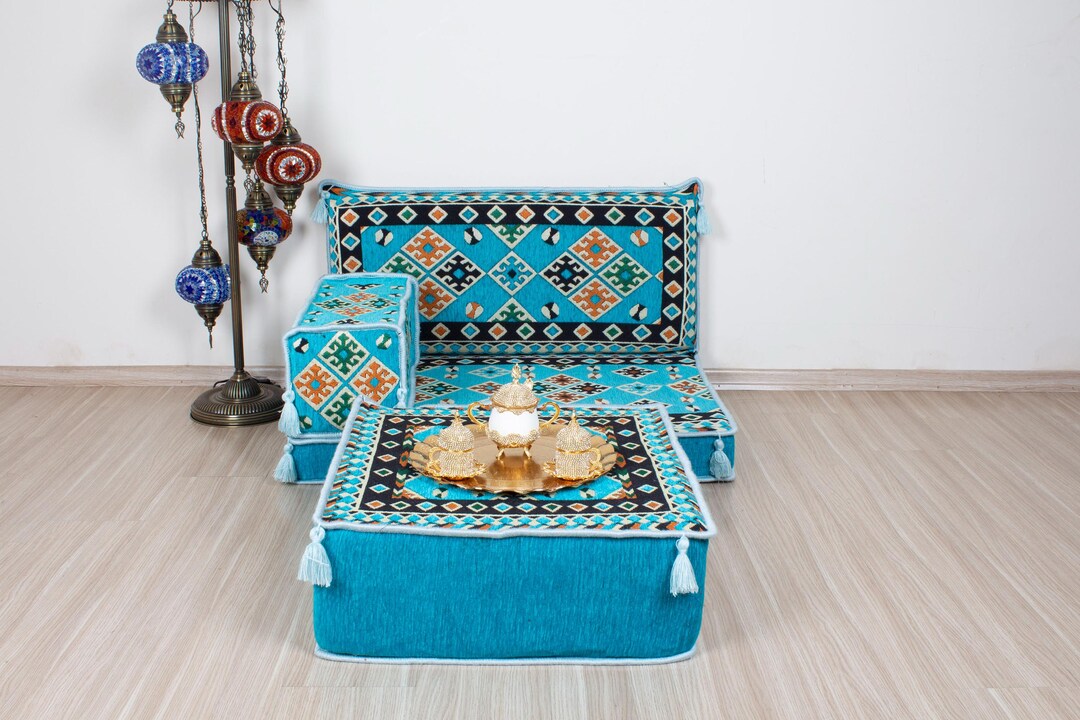 Arabic Diwan Set, Modular Bench Sofa, Outdoor Floor Cushion, Ethnic ...