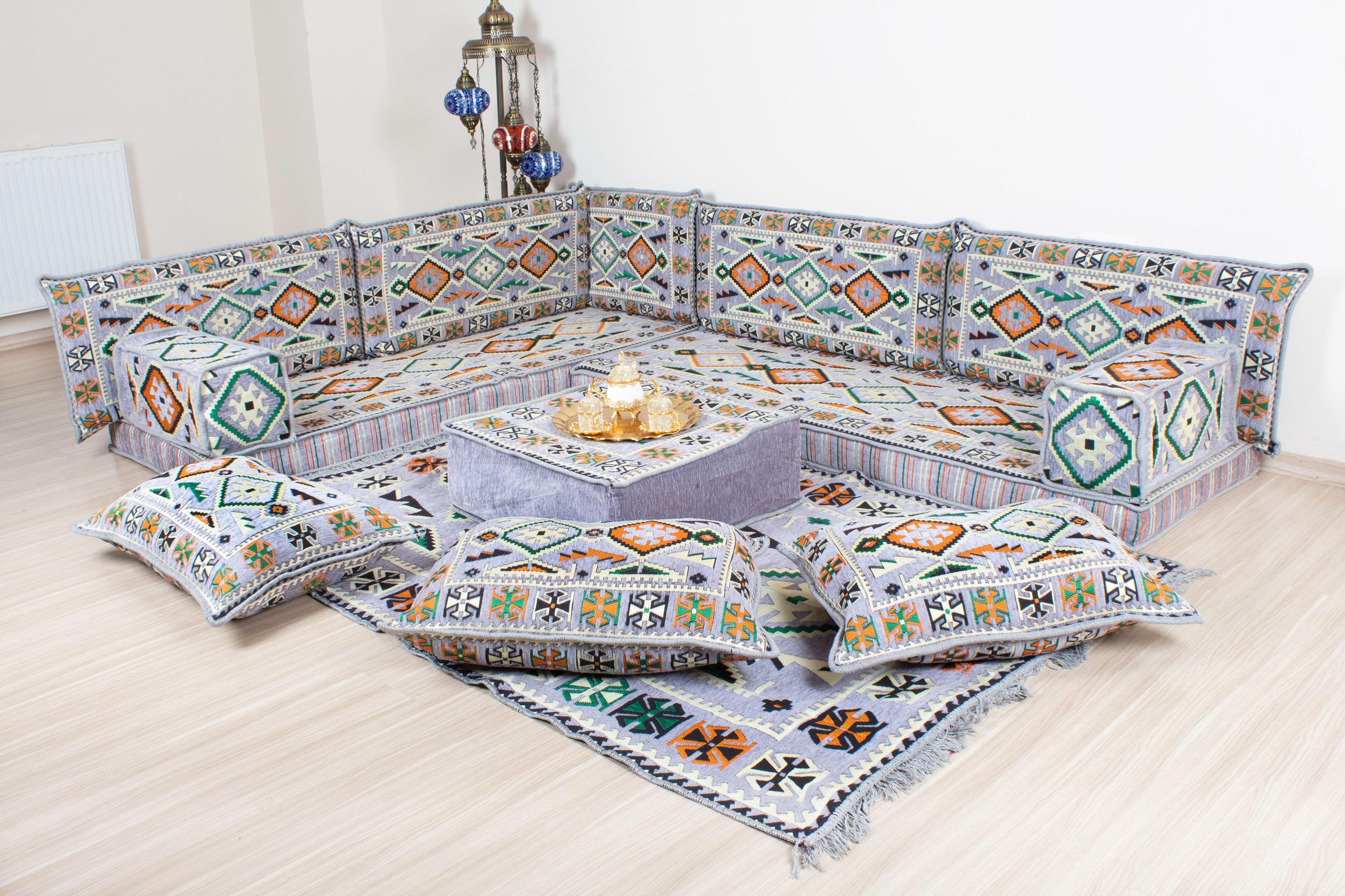 Custom Arabic Majlis, L Shaped Bench Sofa, Veranda Couch Set ...