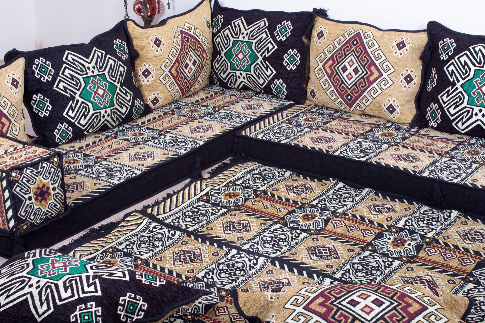 Sectional Sofa, Modular Bench Sofa, Traditional Diwan, Outdoor Floor ...