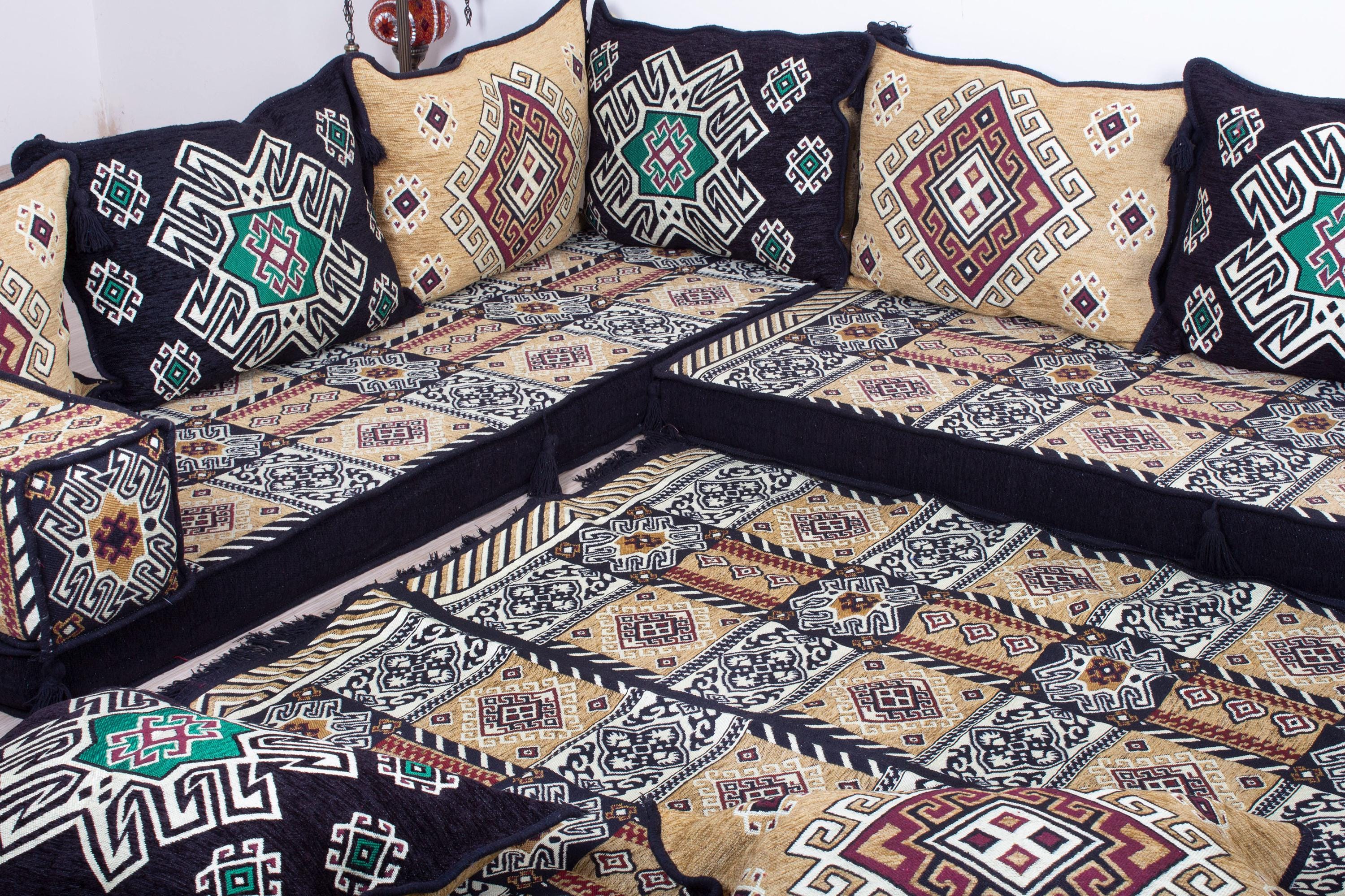 Sectional Sofa, Modular Bench Sofa, Traditional Diwan, Outdoor Floor ...