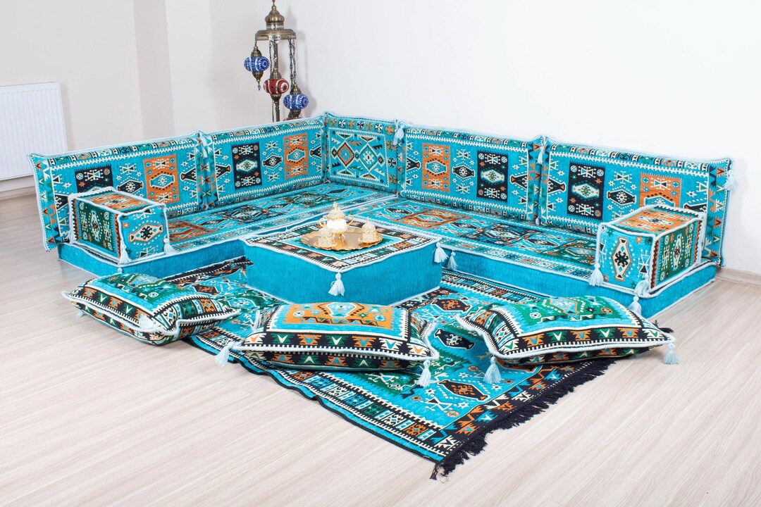 L Shaped Arabic Majlis, Sectional Sofa, Modular Bench Cushion, Outdoor ...