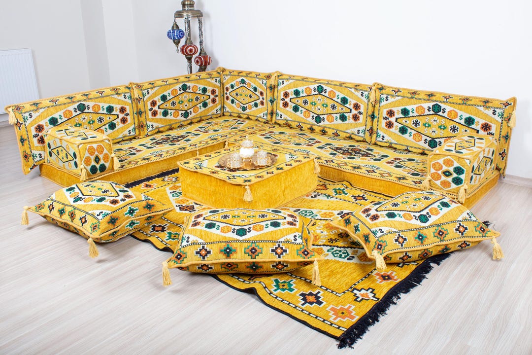 Moroccan Sofa Set, Arabic Diwan Cushion, Modular Bench Sofa, Outdoor ...