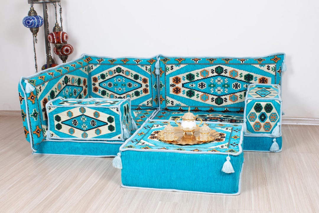 Moroccan Sofa Set, Modular Bench, Arabic Diwan Cushion, Arabic Sofa ...