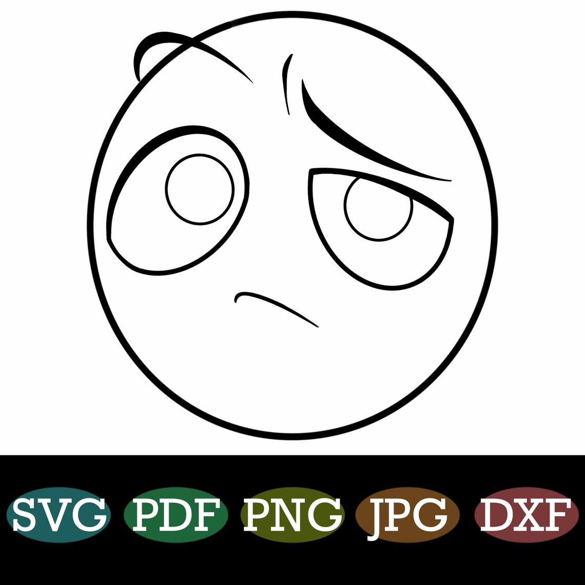 Digital Smile Icon, Emoji Vector Design, Fun Icon for Crafting, Cute ...