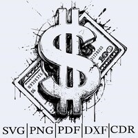 Dollar Sign Svg, Dripping Money Svg, Crown Dollar Svg, Money Symbol Svg ...