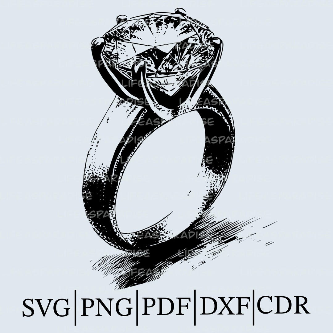 5 Engagement Ring, Wedding Rings, Svg Files for Cricut, Love Svg, Just ...