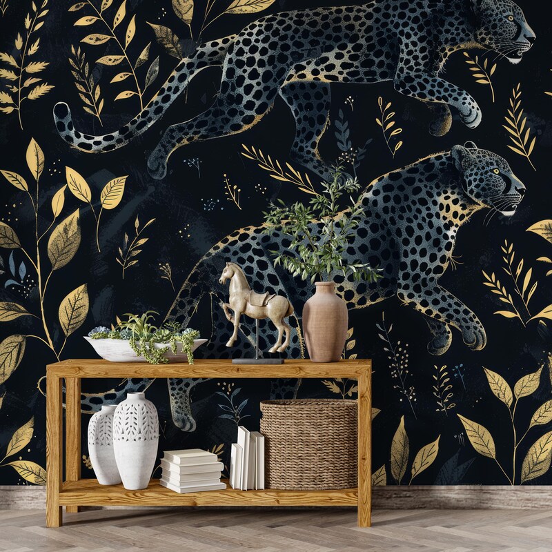 Leopard Wallpaper - Etsy
