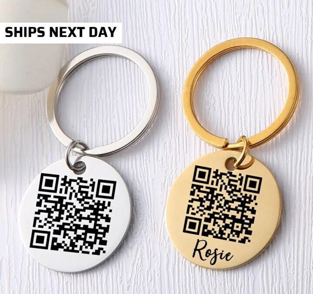 Personalised QR Code Keychain, Apple Music Keychain, Song Keyring ...