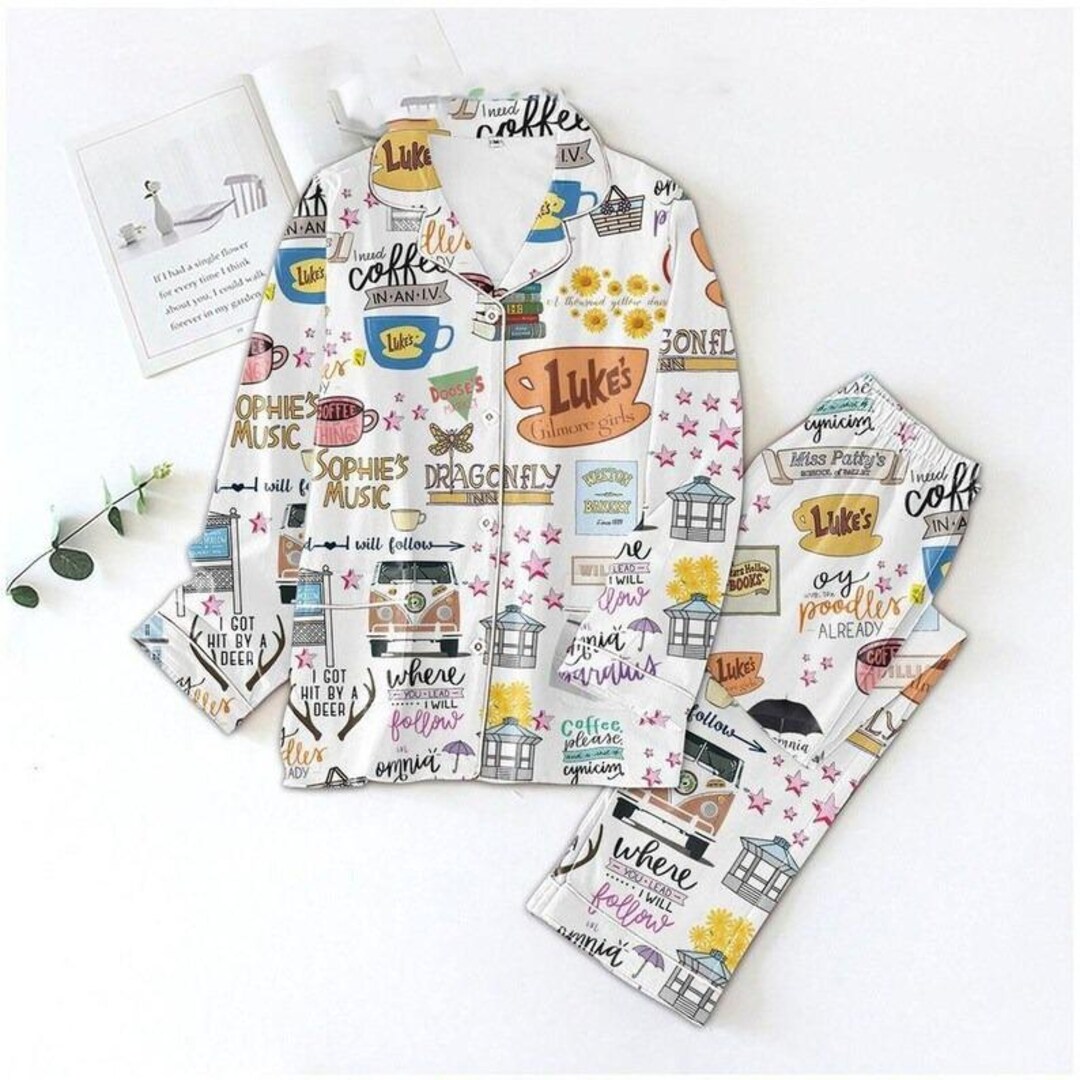 Stars Hollow Pajamas, Luke's Dinner Women Pajamas Sets, Family ...