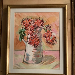 Dahlia Still Life Oil Painting - Etsy