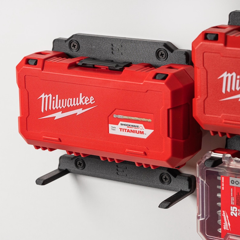 Milwaukee Gen 2 Drill Bit Box Wall Mounts (4 Pack) - Etsy