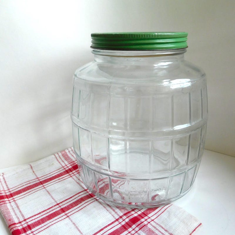 Large Glass Jar - Etsy