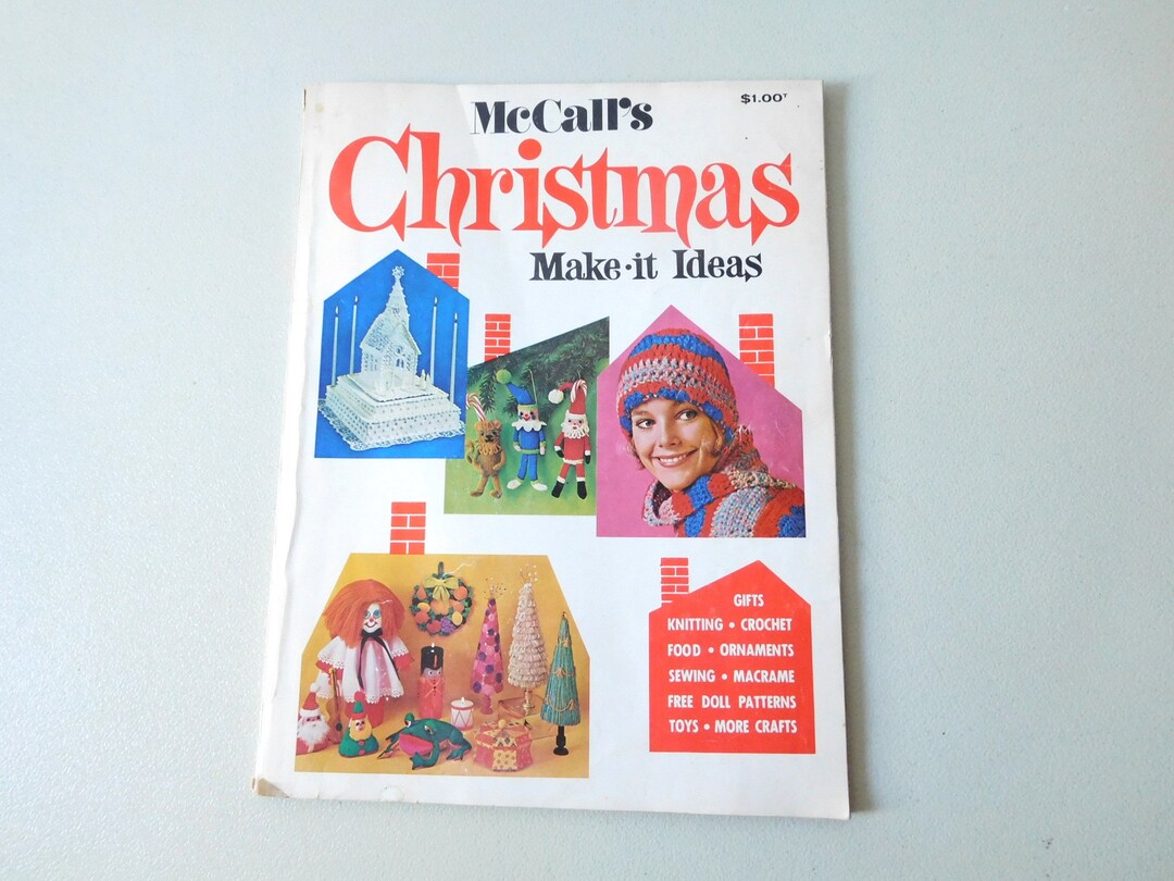 Vintage 1972 Mccall's Christmas Crafts Magazine Make-it Ideas - Etsy