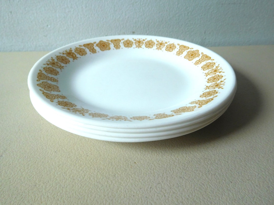 Vintage Corelle Butterfly Gold Sandwich or Bread Plates - Etsy