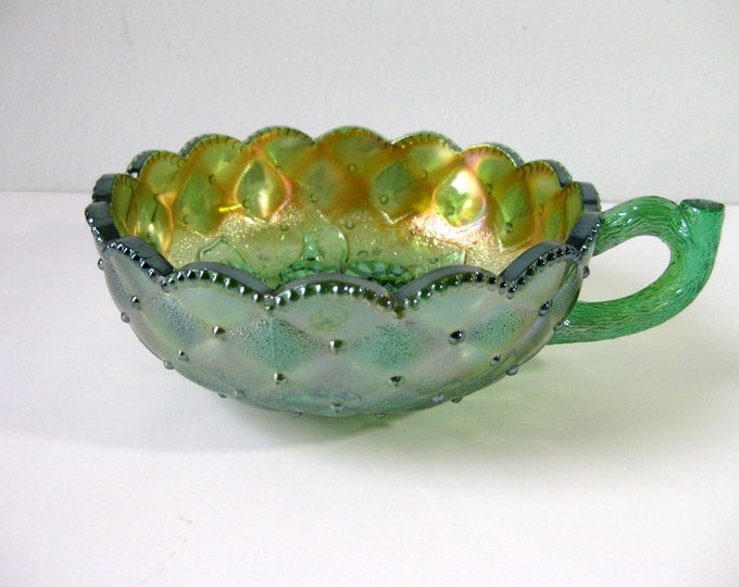 Vintage Carnival Glass Nappy Dish Imperial Glass - Etsy