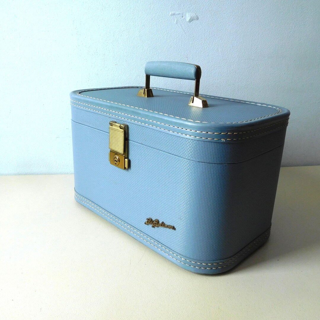 Vintage Blue Train Case 1950s Train Case Lady Baltimore - Etsy