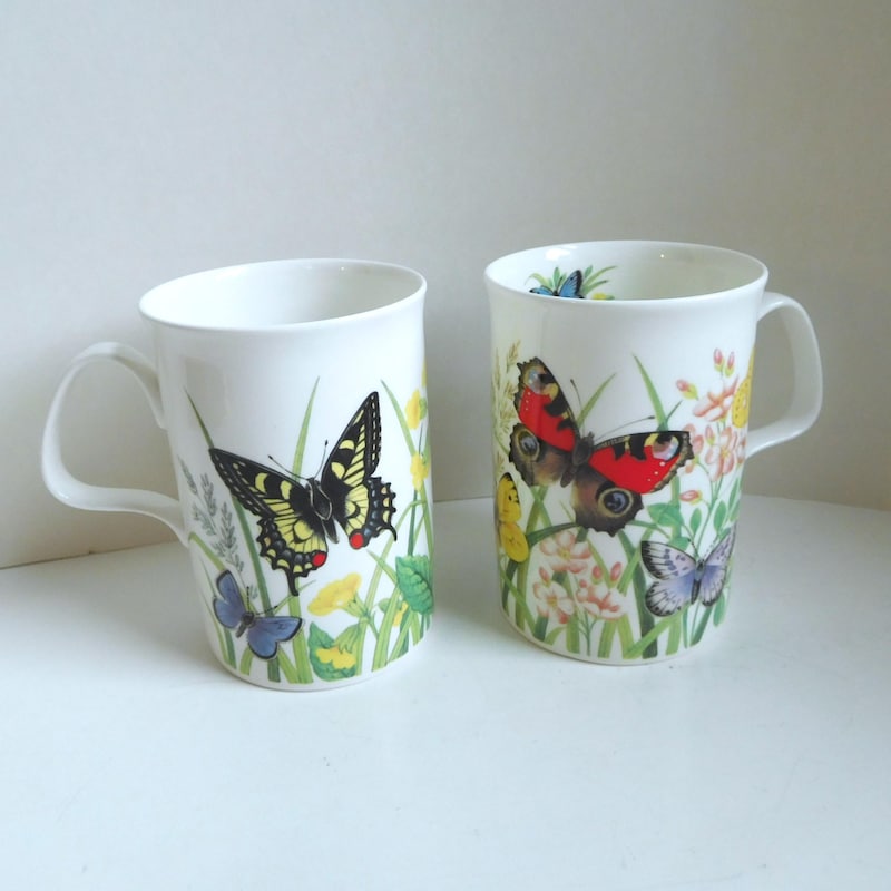 Butterfly Bone China Cup - Etsy