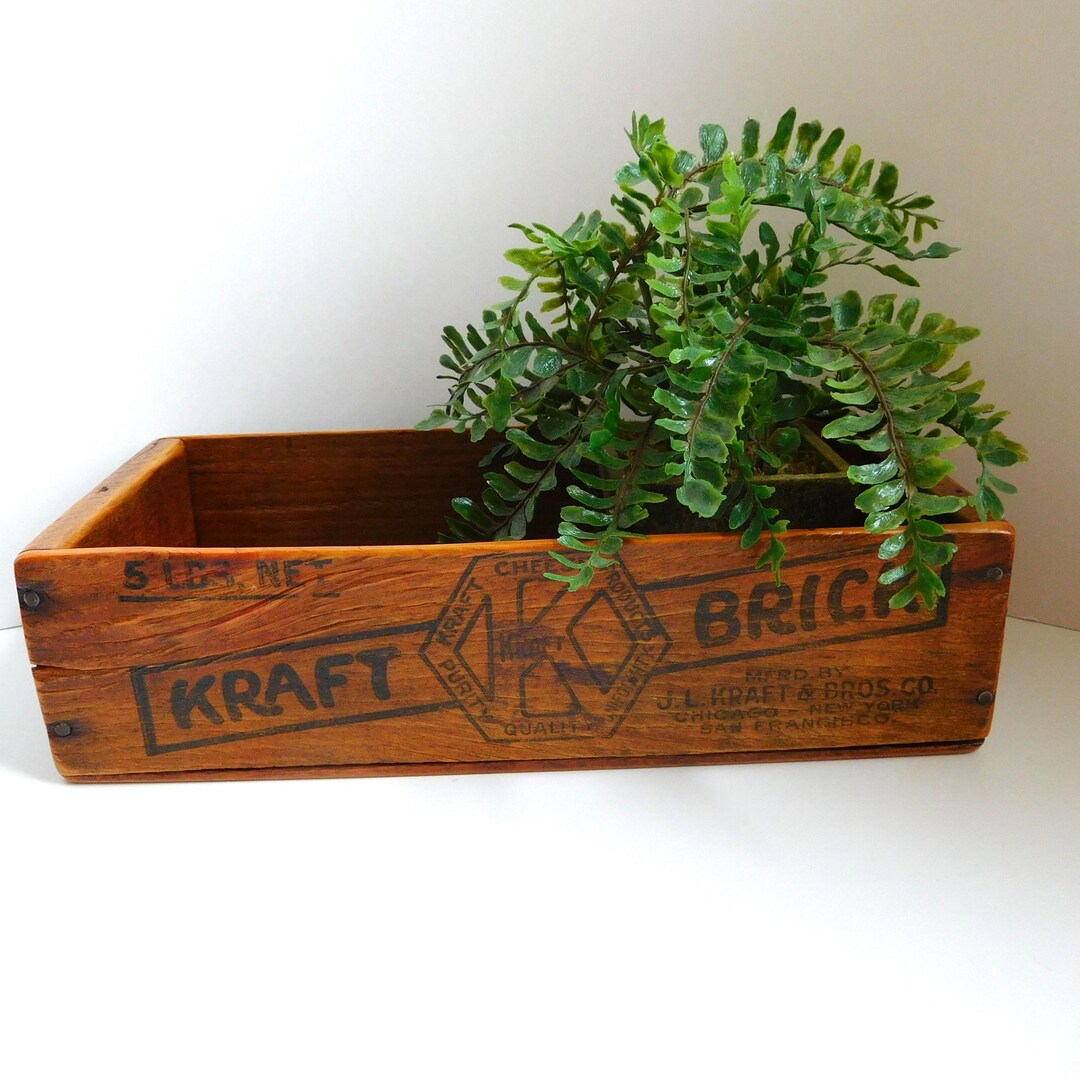 Vintage Wood Cheese Box Kraft Cheese With Lettering - Etsy