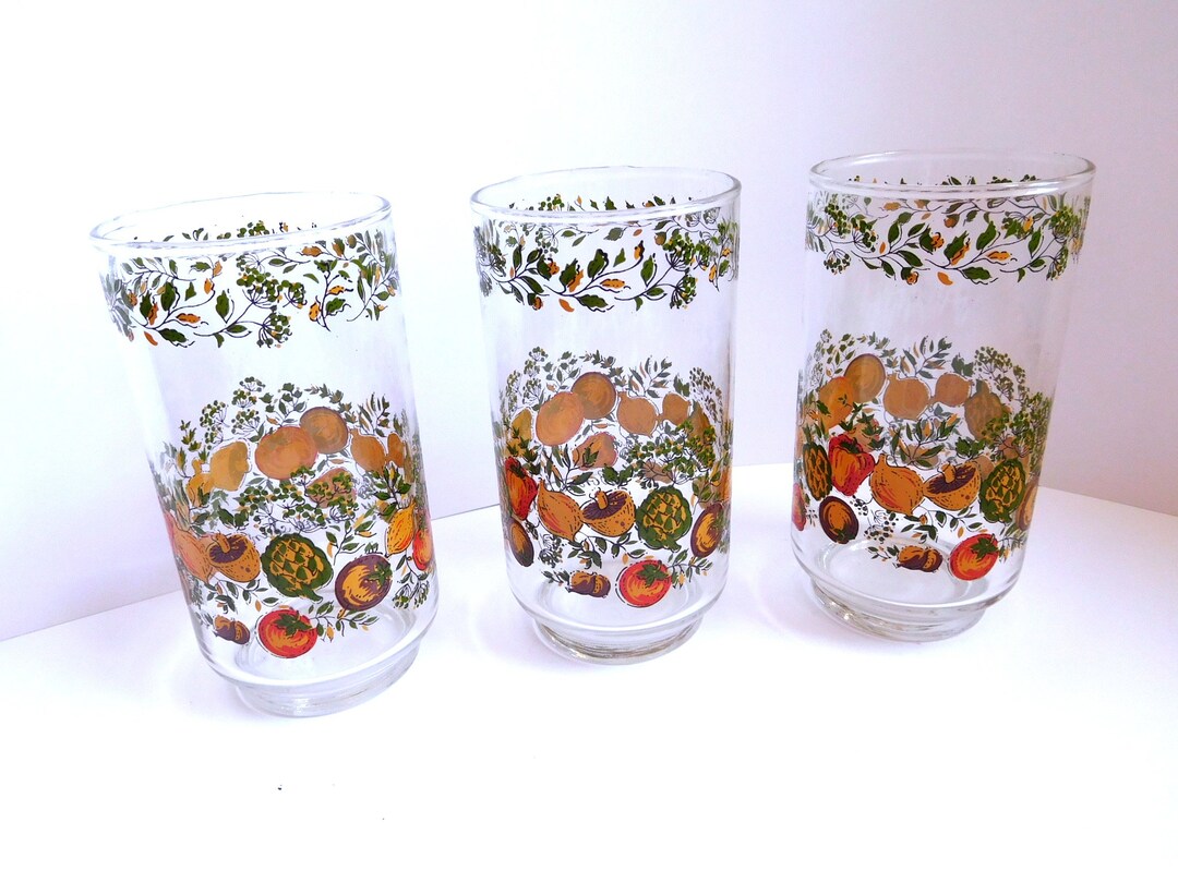 Vintage Spice of Life Drinking Glasses - Etsy