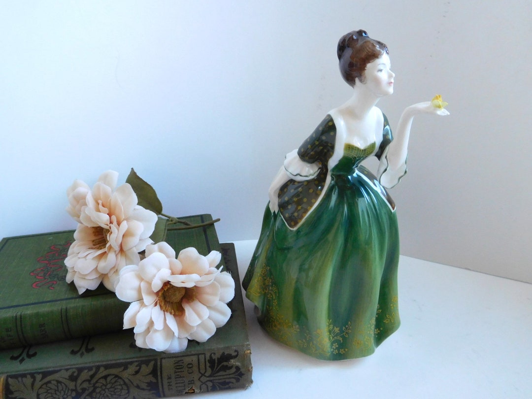 Vintage Royal Doulton Fleur Figurine 1967 Lady in Green Dress - Etsy