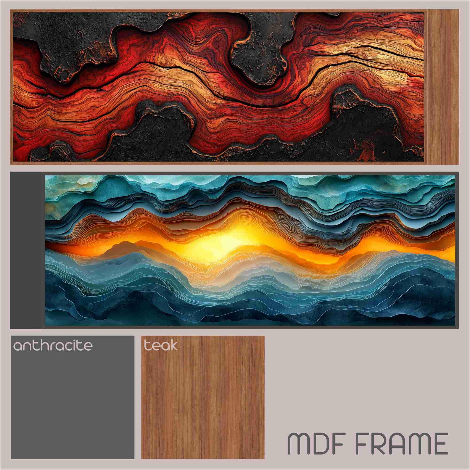 Handmade Marble Pattern LED Lightbox: Dimmable Abstract Stone Art Lamp ...