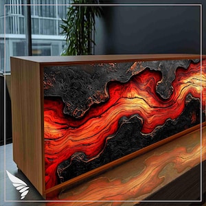 Handmade Marble Pattern LED Lightbox: Dimmable Abstract Stone Art Lamp ...