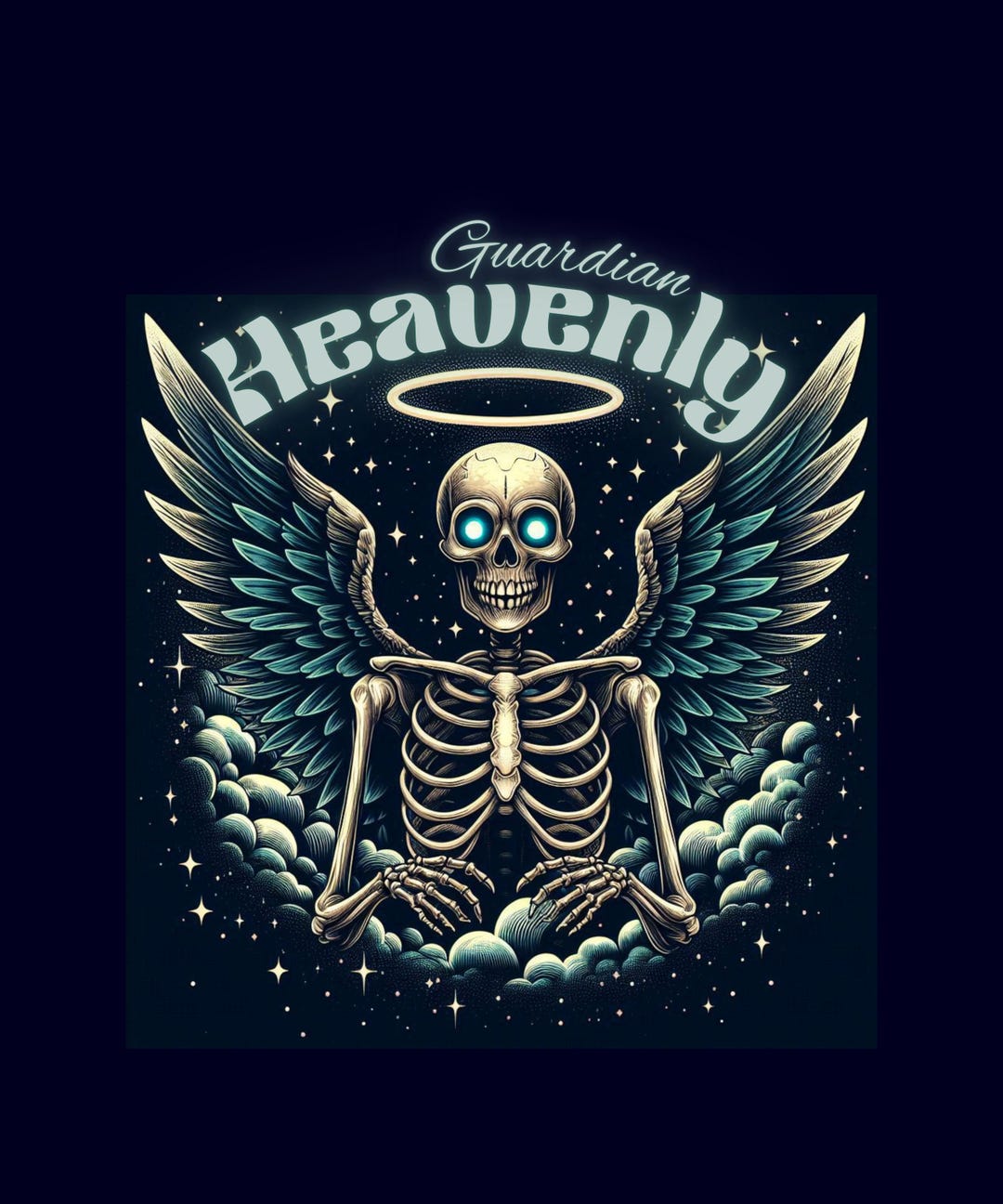 Skeleton Art, Skeleton With Wing, Skeleton Decor, Winged Bones, Fantasy ...