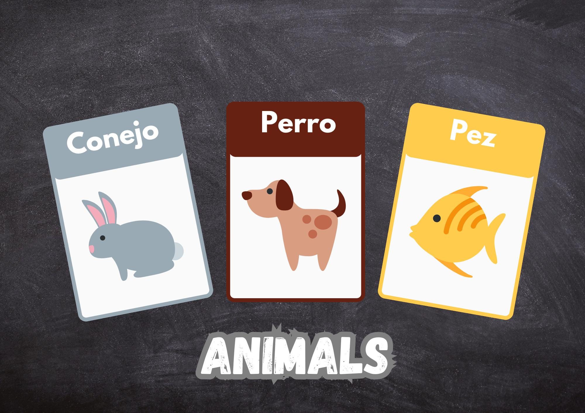 Learn Spanish Colors, Numbers, Animals & Body Parts: Flashcards for ...