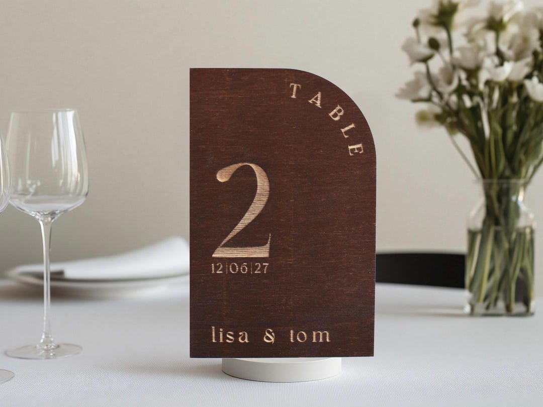 Place Cards, Wedding Table Numbers, Table Markings, Personalized Names ...