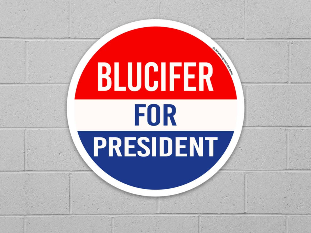 Blucifer for President Sticker | Denver Colorado Sticker - Etsy