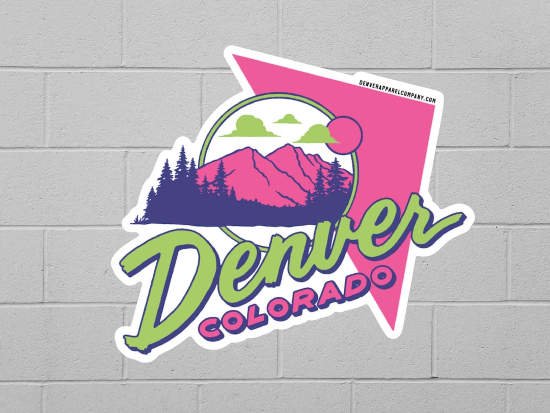 Retro Denver Sticker - Etsy