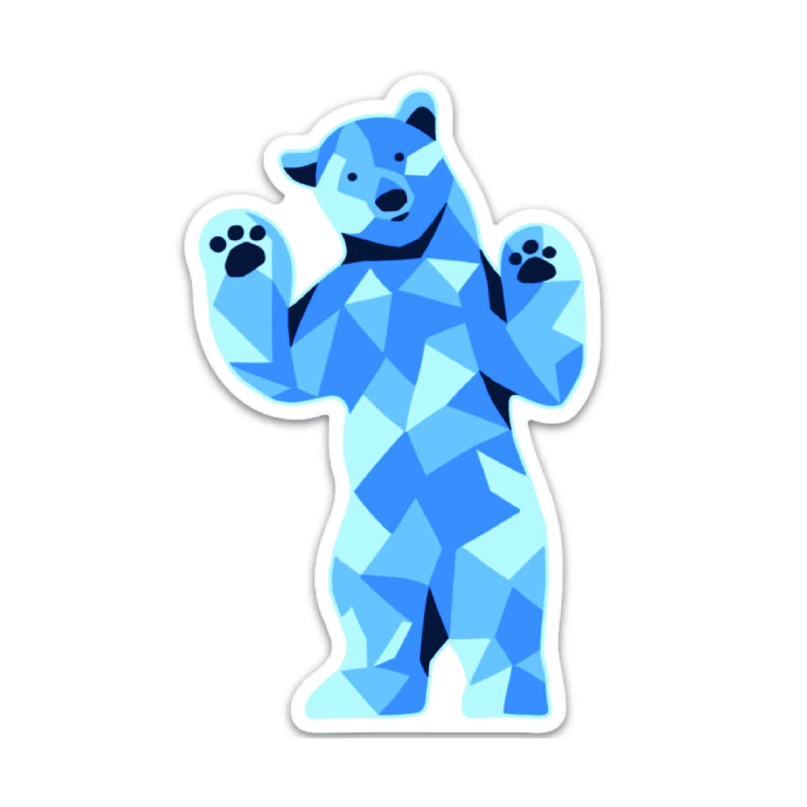 Denver Colorado Blue Bear Travel Sticker - Etsy