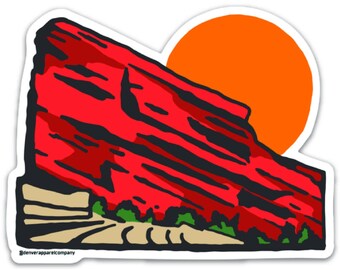 Red Rocks Colorado Sticker - Etsy