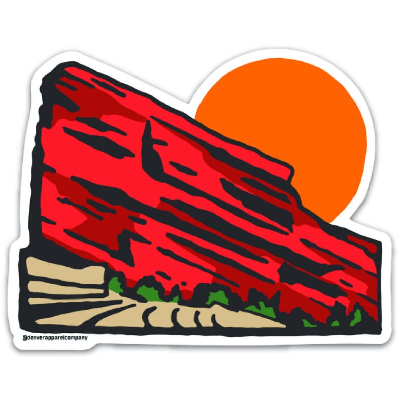 Red Rocks Sticker | Denver Colorado Sticker - Etsy