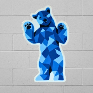 Denver Colorado Blue Bear Travel Sticker - Etsy