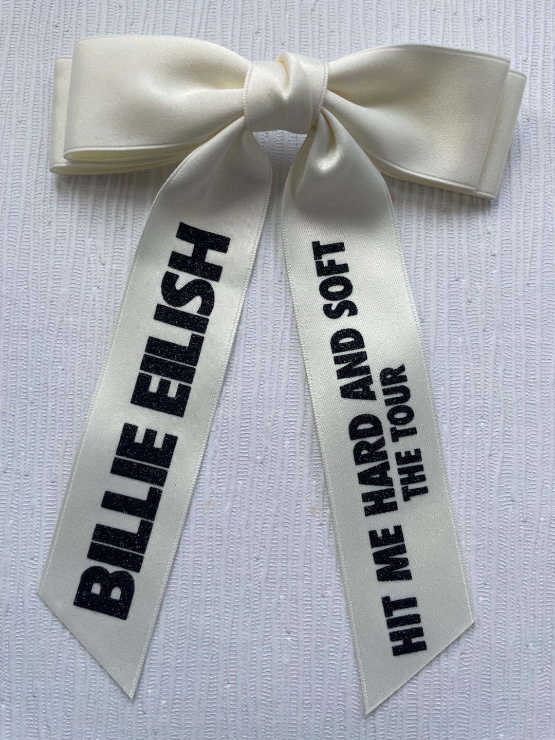 Custom Concert Hair Bow BILLIE EILLISH Hit Me Hard and Soft Tour - Etsy UK