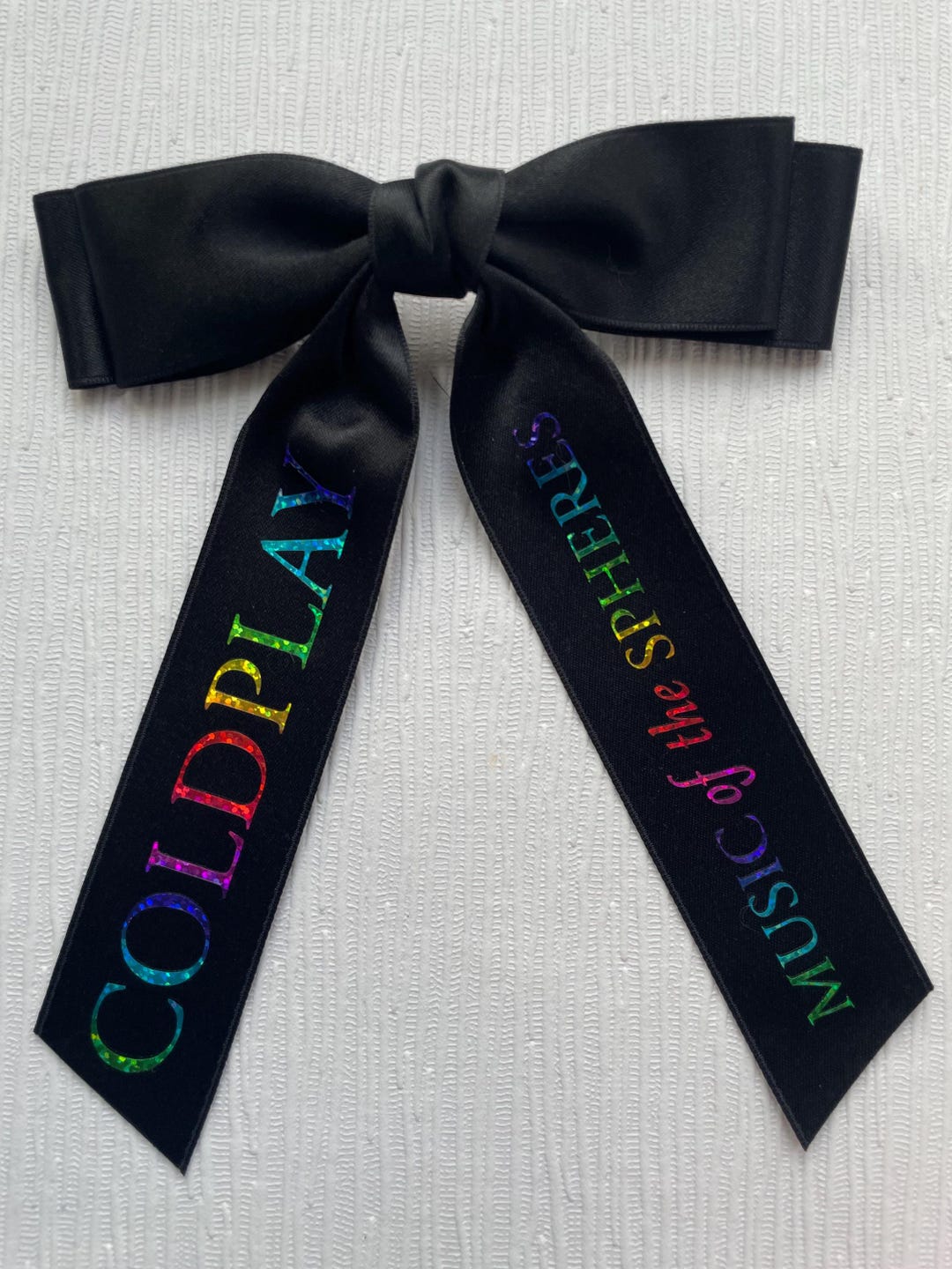 Custom Concert Hair Bow COLDPLAY MUSIC of the SPHERES - Etsy UK