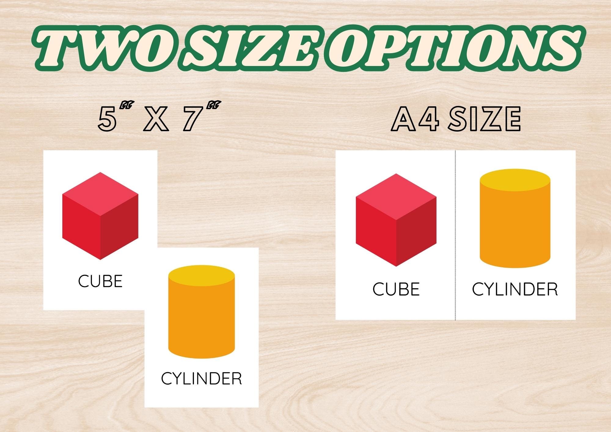 18 Shape Flash Cards, Educational Shape Flashcards, Preschool ...