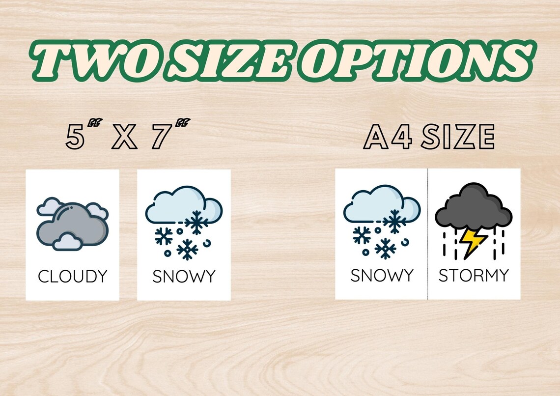 15 Weather Flashcards, Educational Printable Cards, Meteorology, Kids ...