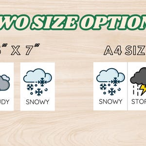 15 Weather Flashcards, Educational Printable Cards, Meteorology, Kids ...