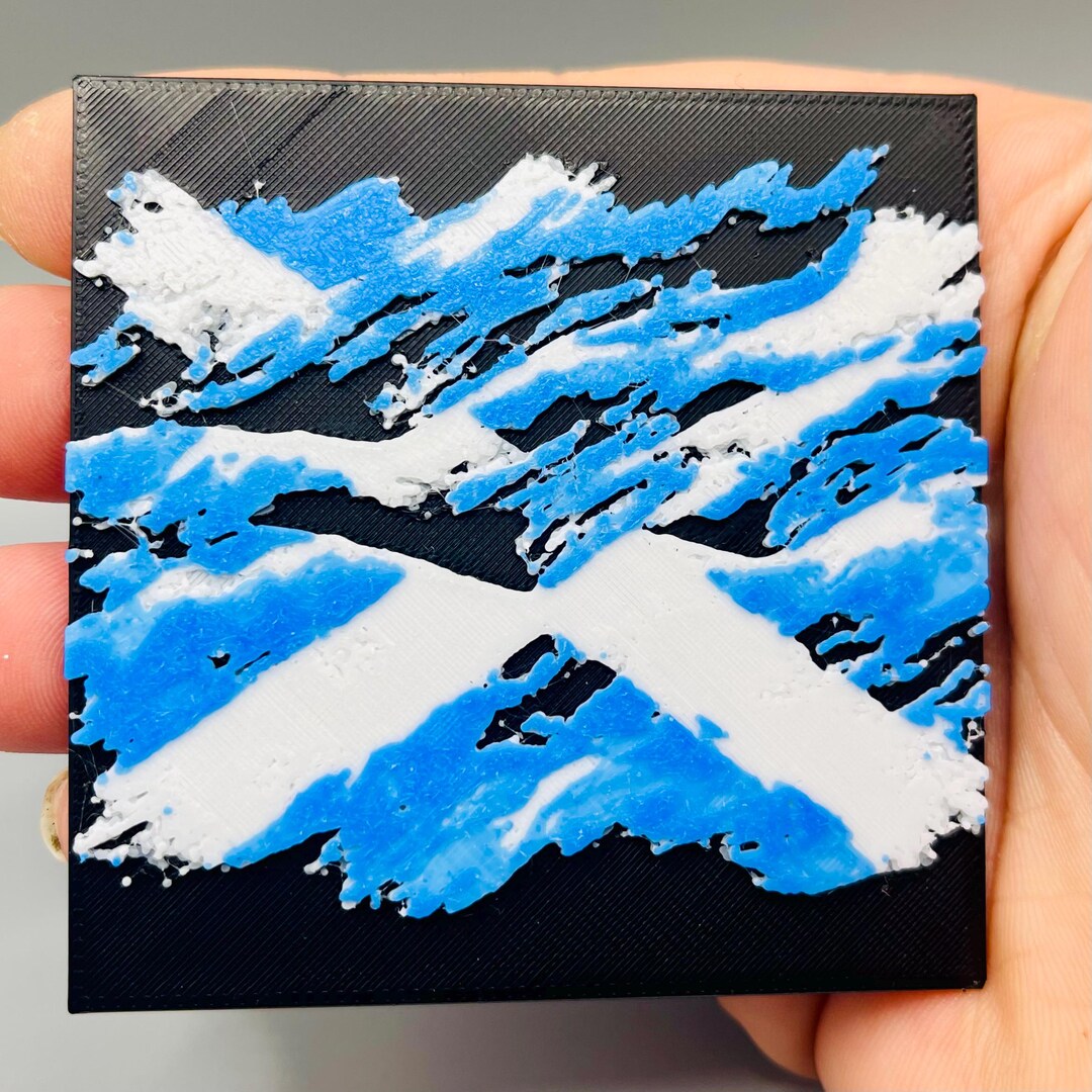 Textured Scottish Flag Fridge Magnet, Fridge Magnet, Scotland, Scottish ...