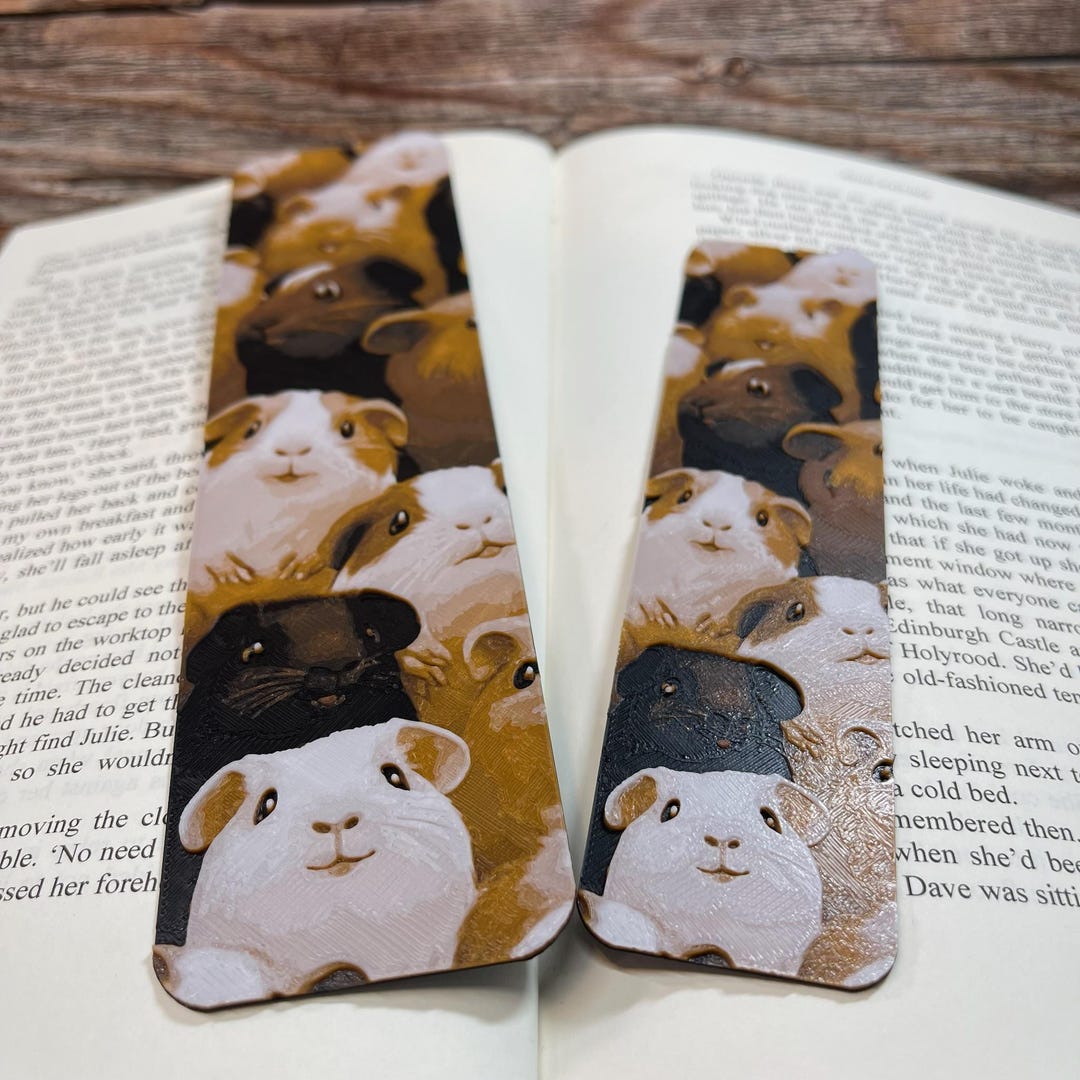 Guinea Pig Bookmark, 3D Printed, Large & Small Sizes, Animal Lovers ...