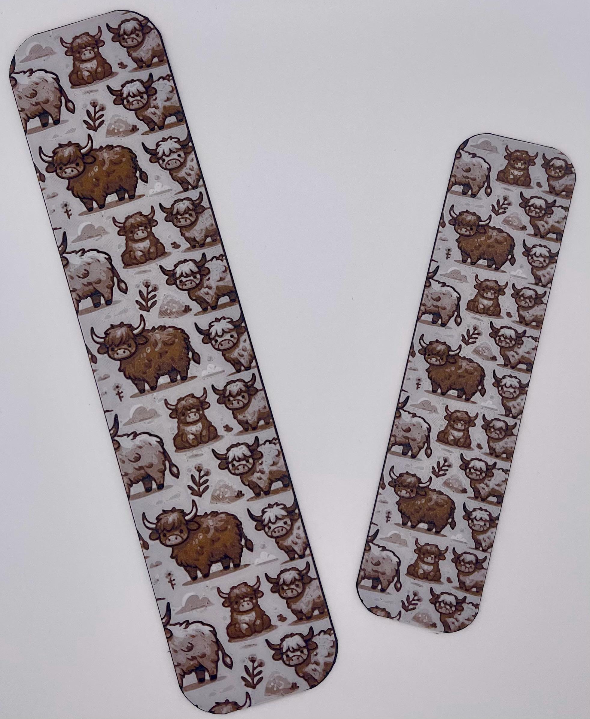 Highland Cow Bookmark, Bookmark, Highland Cow Gift, Textured Bookmark ...