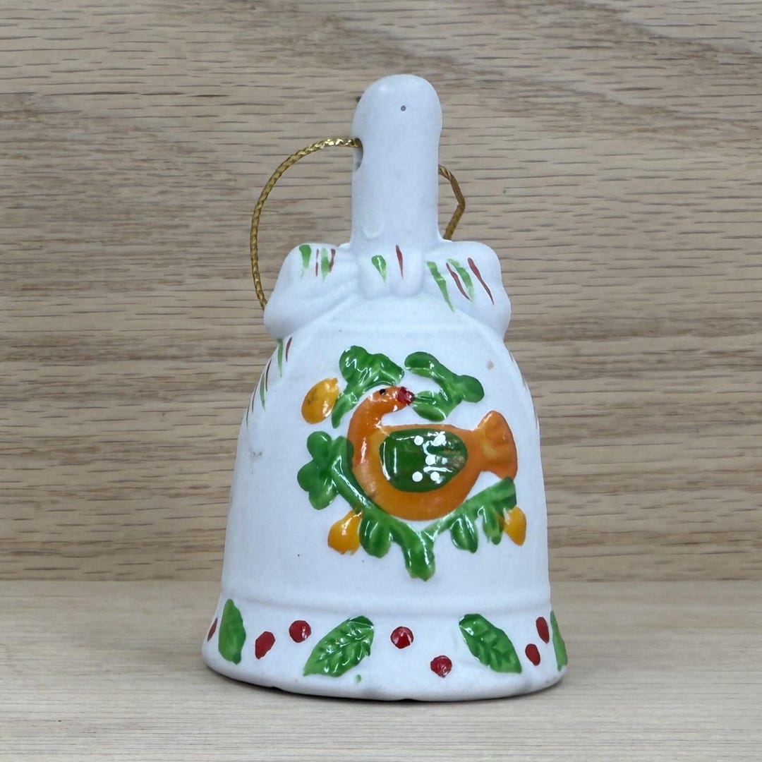 JC Penney Twelve Days of Christmas Porcelain Bell, Made in Taiwan, A ...