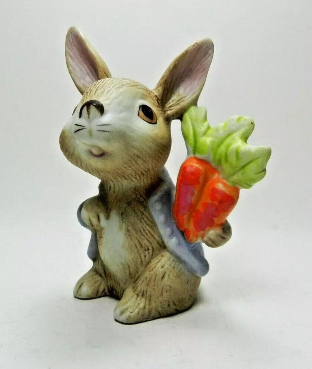 HOMCO Porcelain Figurine Series #1410 - Rabbit With Carrot - Etsy