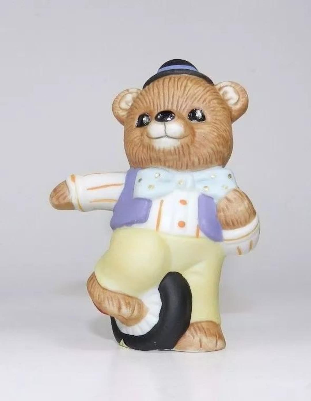 Vintage HOMCO Porcelain Bear Figurine - Series #1449 - Boy on A ...