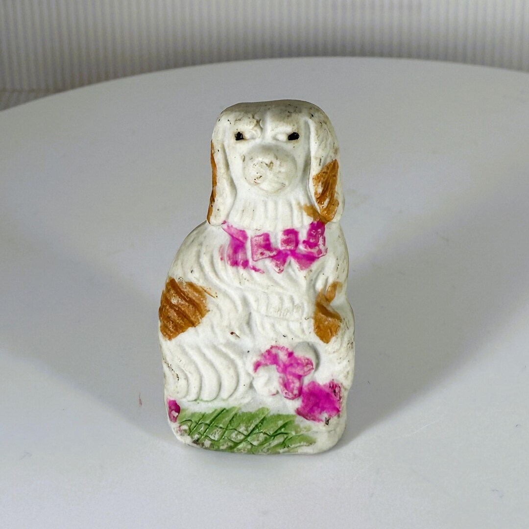 Vintage Midcentury Chalkware Dog Figurine, Vintage Figurines, Circus ...