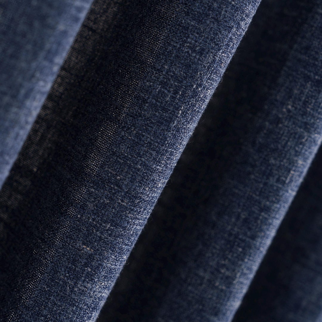 Custom Linen Blend Curtains, Natural Look Drapes, Extra Wide Long ...