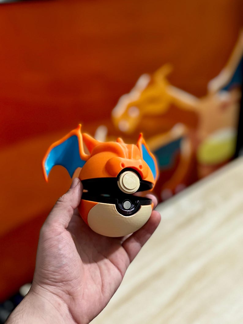 Life Size Charizard Poke Ball With Custom Base - Etsy